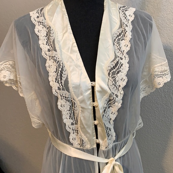 Val Mode | Intimates & Sleepwear | Vintage Val Mode Sheer With Lace ...